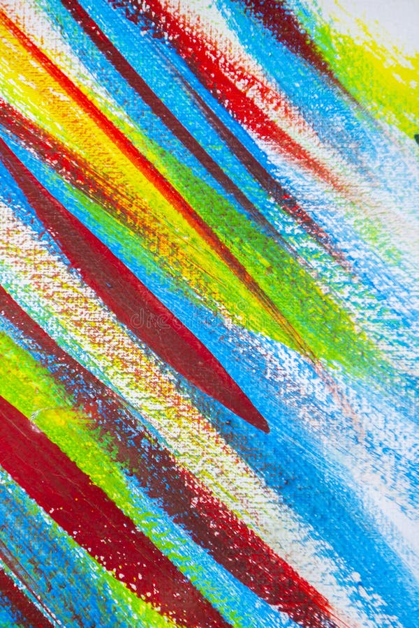 Many Different Multi-colored Lines are Chaotically Drawn with Brush ...