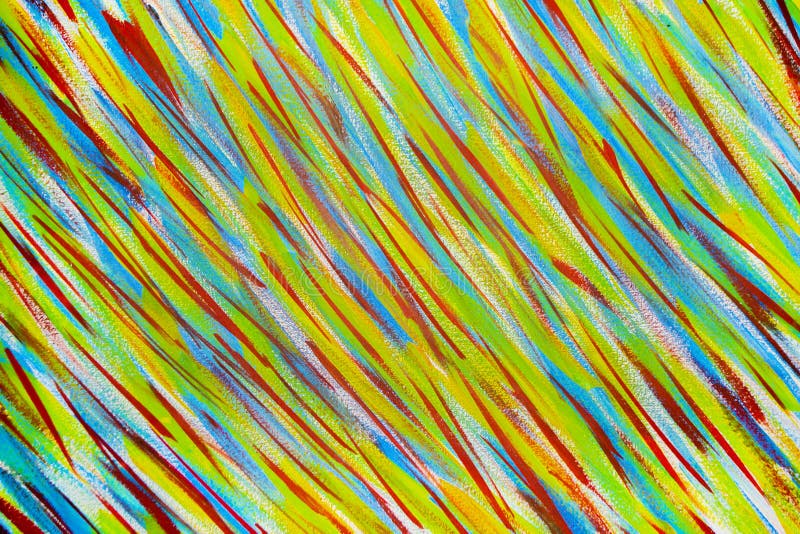 Many Different Multi-colored Lines are Chaotically Drawn with Brush ...