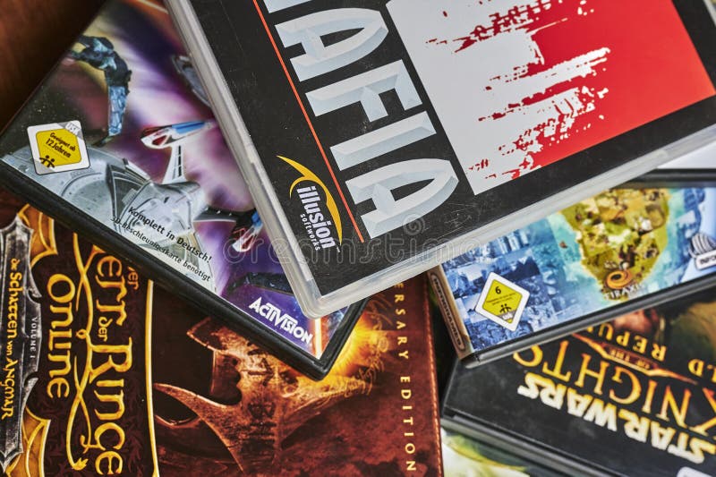 Many Different Packs of Computer Games Editorial Stock Photo - Image of ...