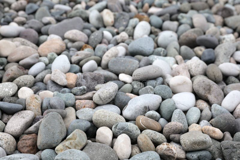 Many Different Pebbles As Background, Closeup View Stock Photo - Image ...