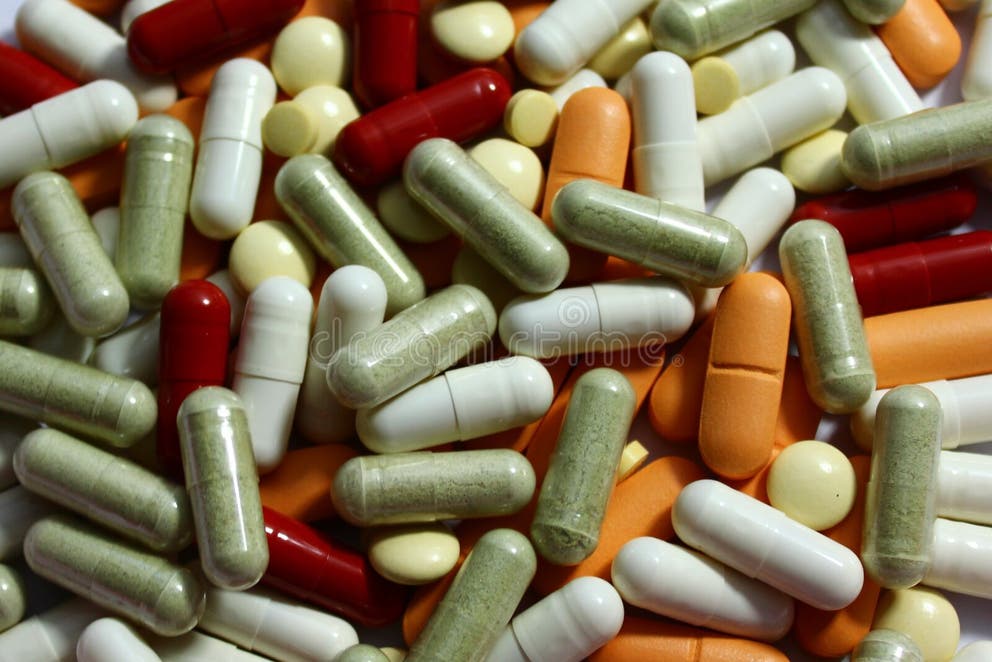 Many different pills stock image. Image of pill, supplements - 141367167