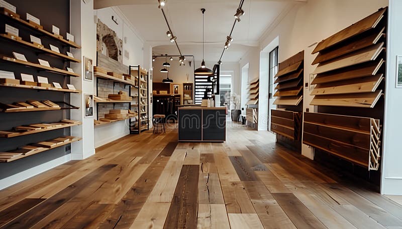 Many Different Samples of Wooden Flooring in Store Stock Image - Image ...