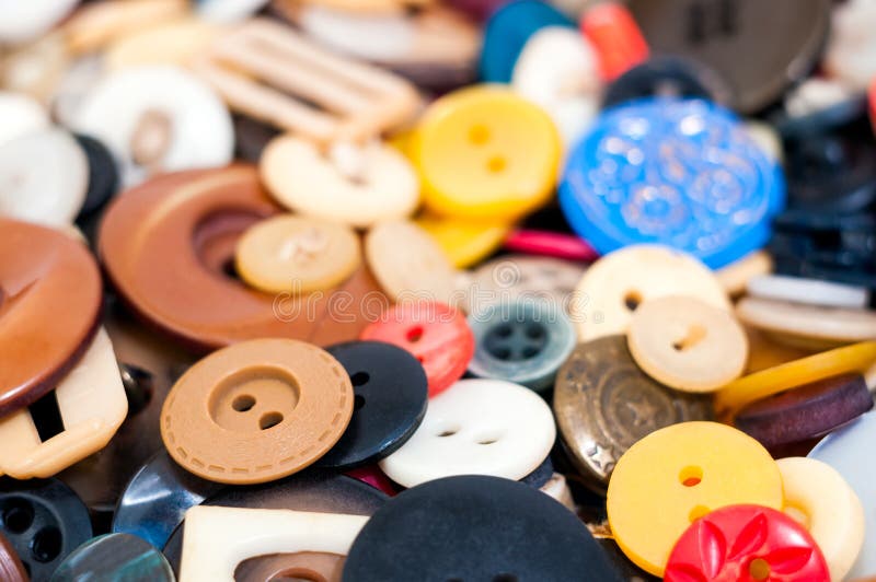 Many Different Sized and Shaped Buttons Stock Image - Image of assorted ...