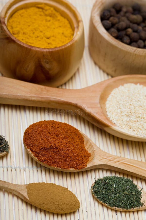 Many different spices stock photo. Image of organic, condiment - 9209600