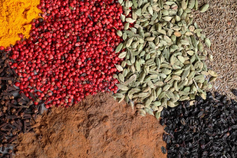 Many Different Spices As Background Stock Photo - Image of object ...