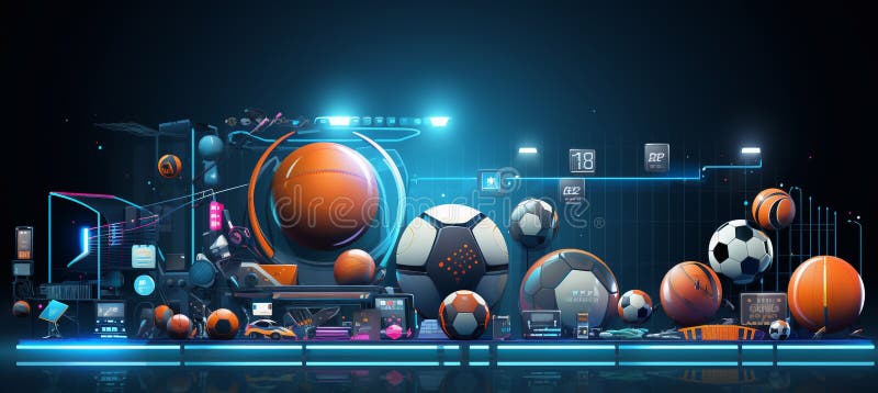 Many Different Sports Balls on Background, Space for Text Stock ...