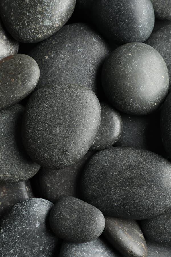 Many Different Stones As Background, Top View Stock Image - Image of ...