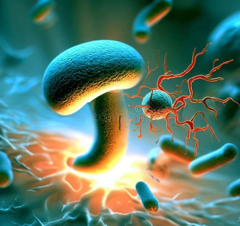 Many Different Types of Bacteria in this Picture Stock Illustration ...