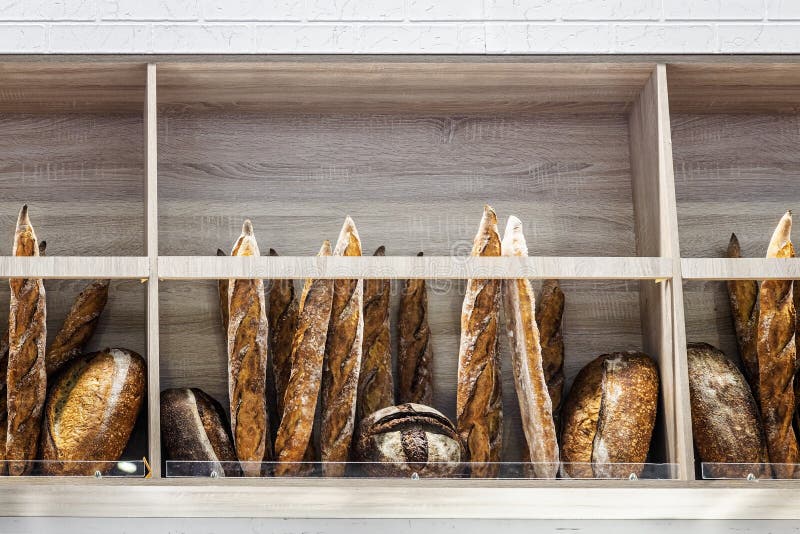 Many Different Types of Bread. Wholegrain, Round, Rolls and Loaves ...