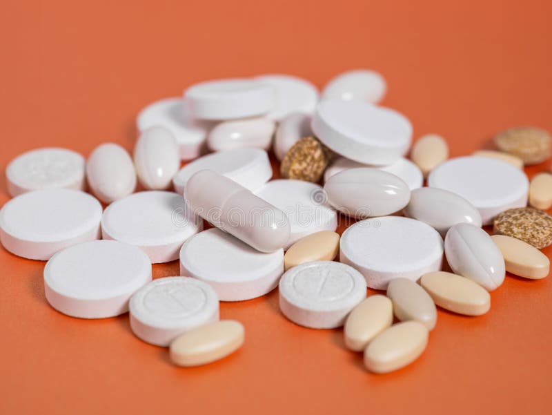Many Different Types of Pills or Medicine Drugs Stock Photo - Image of ...