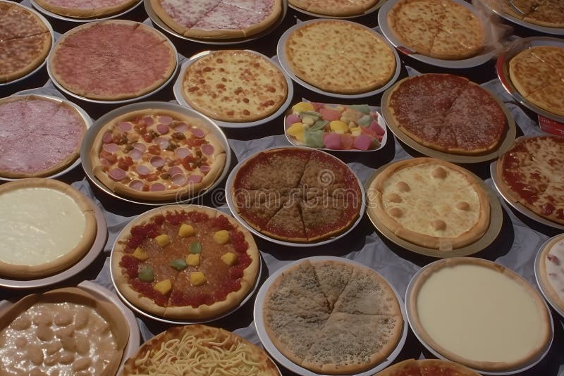 Many Different Types of Pizza. Neural Network AI Generated Stock ... Many Different Types of Pizza. Neural Network AI Generated Stock ...