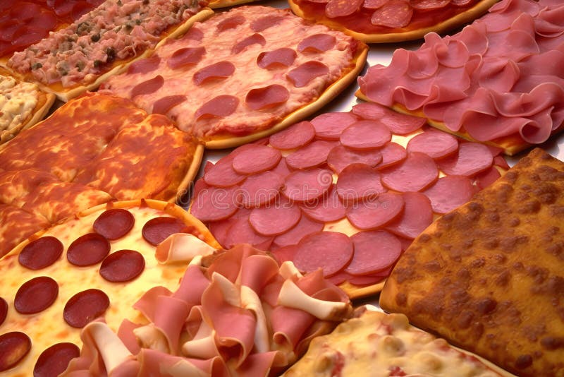Many Different Types of Pizza. Neural Network AI Generated Stock ... Many Different Types of Pizza. Neural Network AI Generated Stock ...
