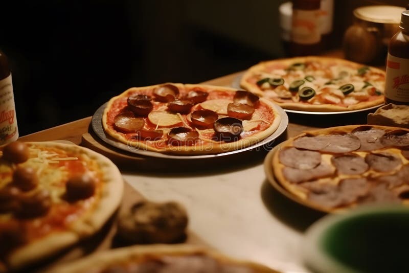 Many Different Types of Pizza. Neural Network AI Generated Stock ... Many Different Types of Pizza. Neural Network AI Generated Stock ...