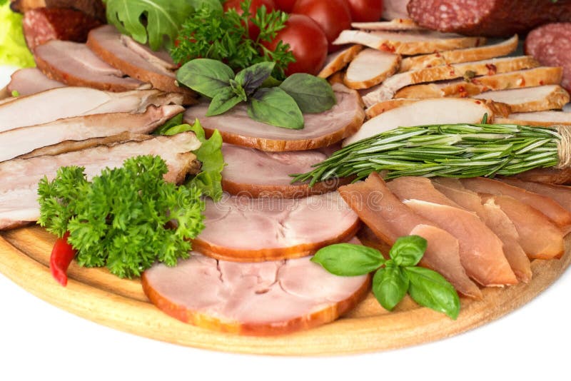 Different Types of Turkey Meat and Chicken, Steaks Stock Photo - Image ...
