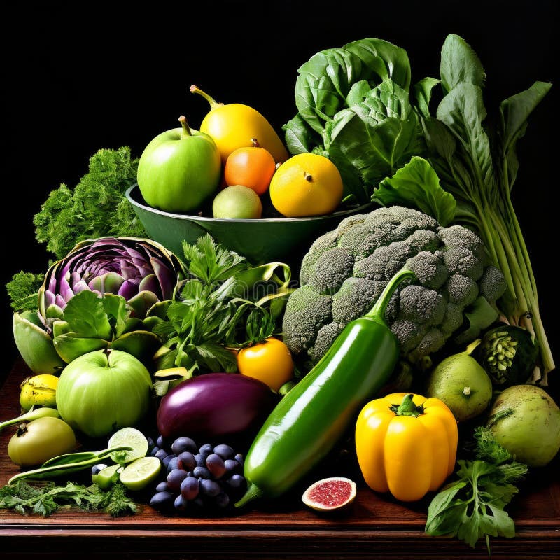 Many Different Types of Vegetables on the Table Editorial Stock Image ...
