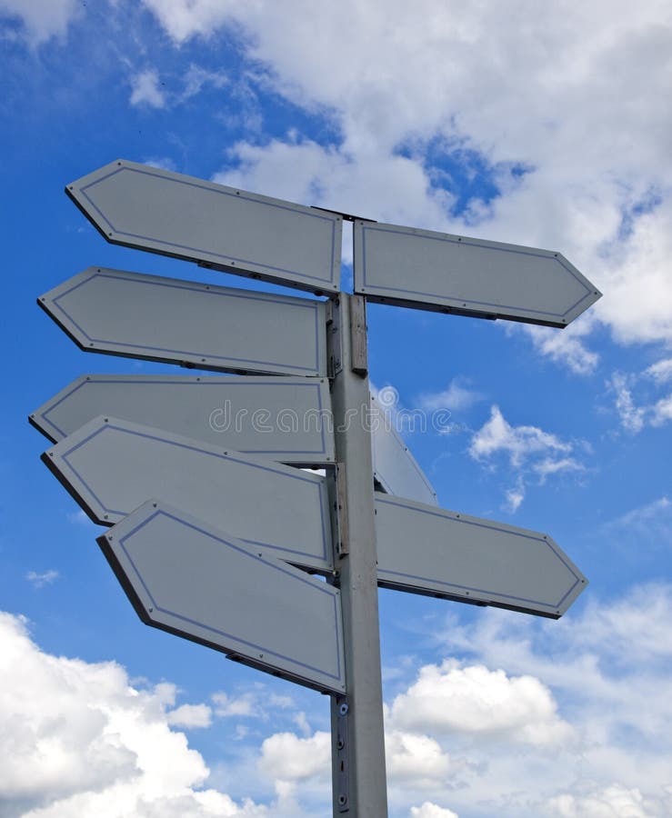 Many directional signs stock image. Image of post, directions - 32704353