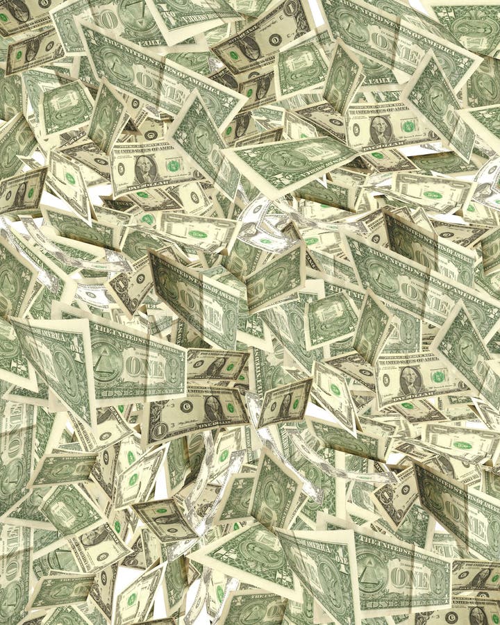 Many Dollar Signs Symbols Rich Money Ball Wealth Stock Illustration ...