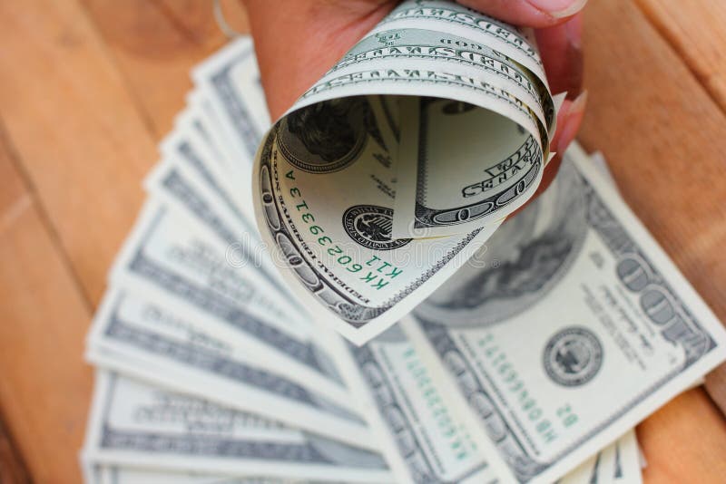 Many dollars banknotes stock image. Image of amount, currency - 32476637