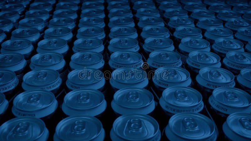 Many Drink Cans in Store Room Stock Footage - Video of business, dark ...