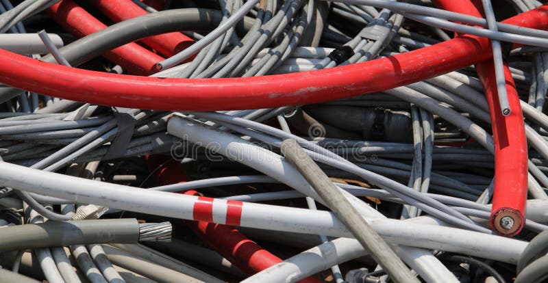 Many electrical wires stock image. Image of recycle - 150589673