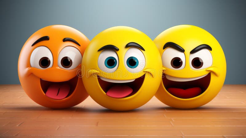 Many Emoji Face Screaming in Fear. a Yellow Face Screaming in Fear ...