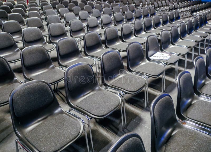 Many Empty Chairs in Conference Room Stock Image - Image of business ...