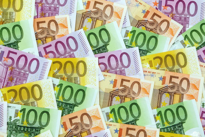 Many euro banknotes stock image. Image of property, european - 29382419