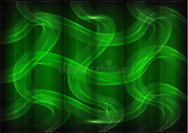 Many Fine Lines on a Green Background Stock Vector - Illustration of ...