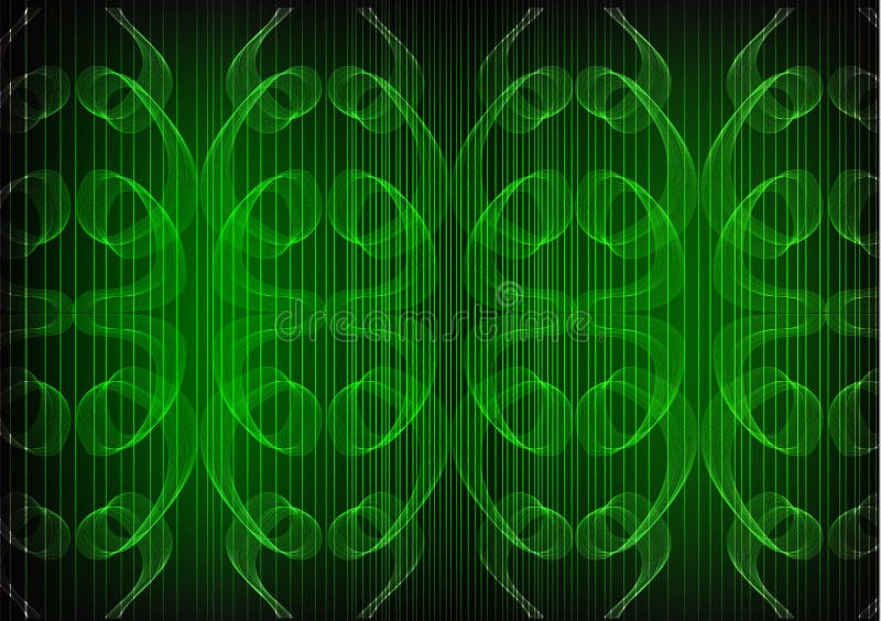 Many Fine Lines on a Green Background Stock Illustration - Illustration ...