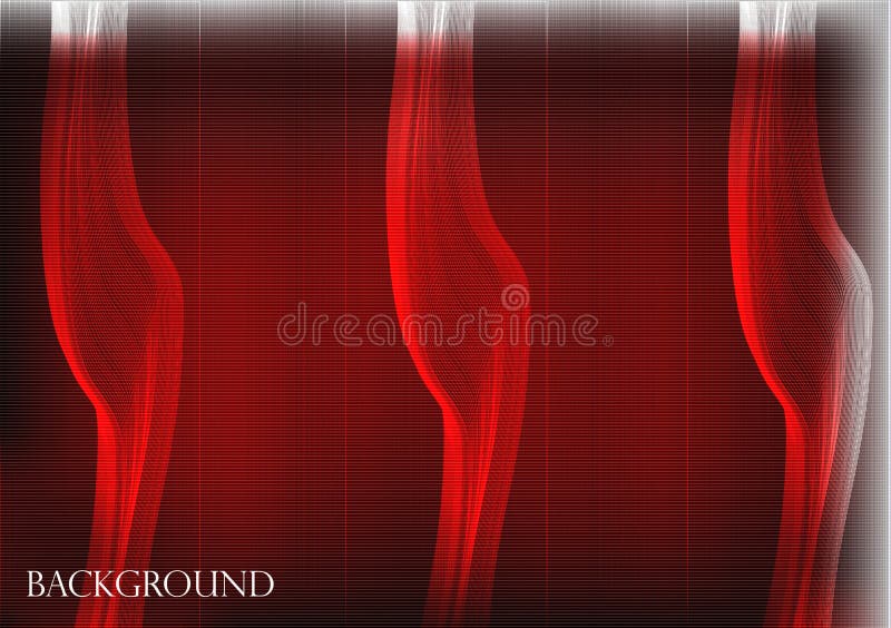 Many Fine Lines on a Red Background Stock Vector - Illustration of ...