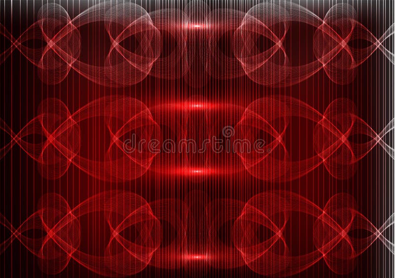 Many Fine Lines on a Red Background Stock Illustration - Illustration ...