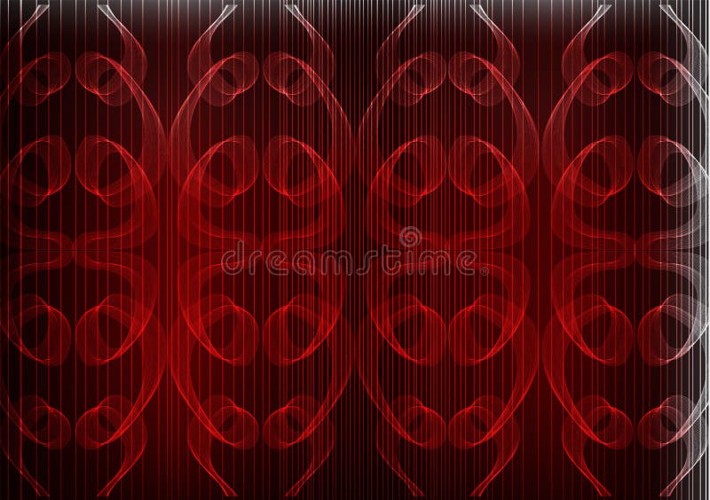 Many Fine Lines on a Red Background Stock Illustration - Illustration ...