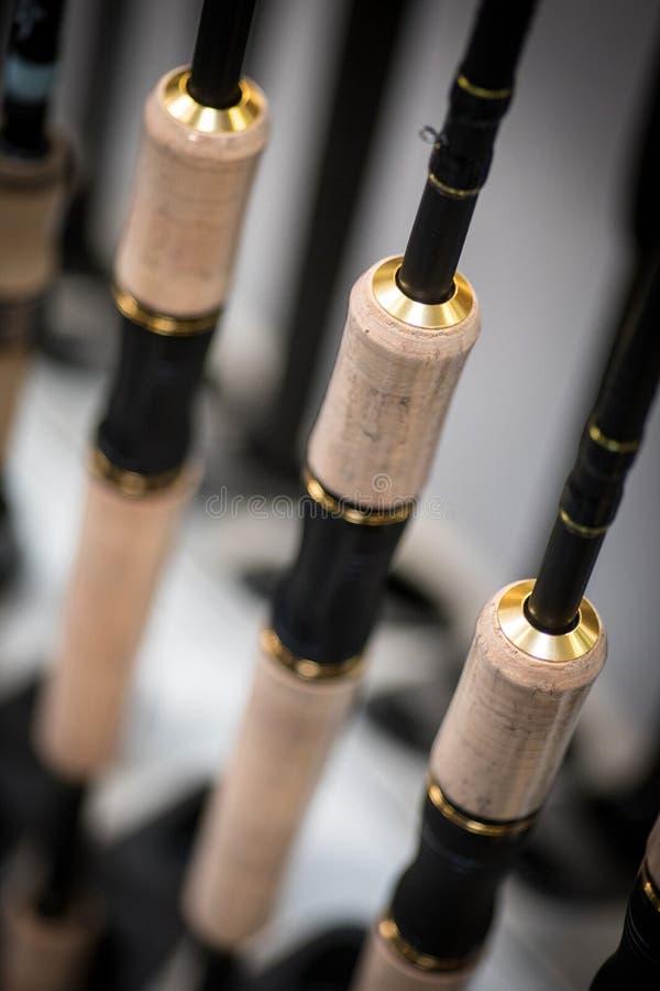 Many fishing rods stock photo. Image of shiny, equipment - 150506472