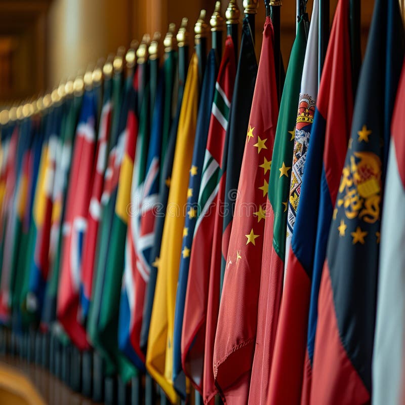 Many Flags of Different Countries of the World, Located Next To Each ...