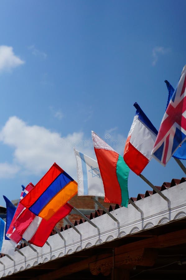 Many flags stock photo. Image of symbolic, flag, blue - 32497558