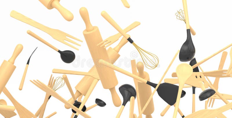 Flying Utensils Stock Illustrations – 459 Flying Utensils Stock ...