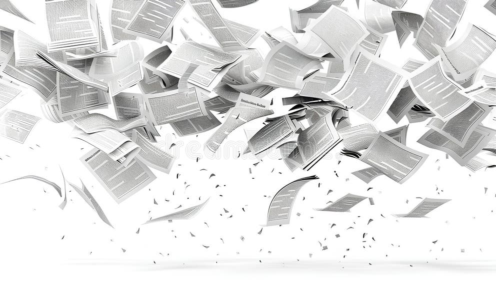 Flying Newspapers Stock Illustrations – 84 Flying Newspapers Stock ...