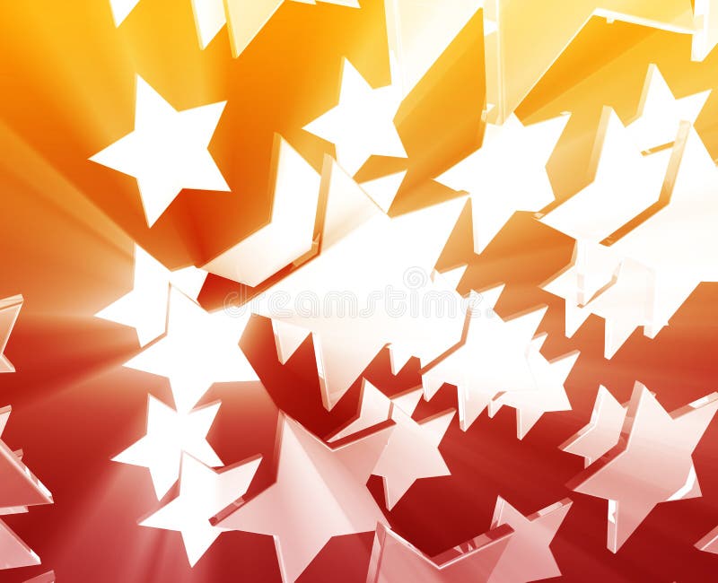 Many flying stars stock illustration. Illustration of exploding - 11227856
