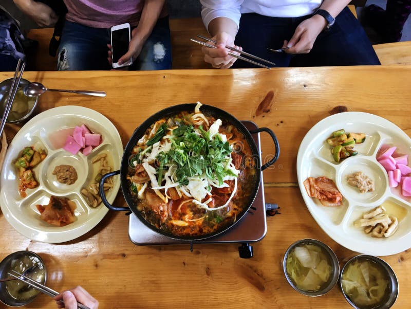 Many Food on Table Ready To Eat Stock Photo - Image of cheese, chafing ...
