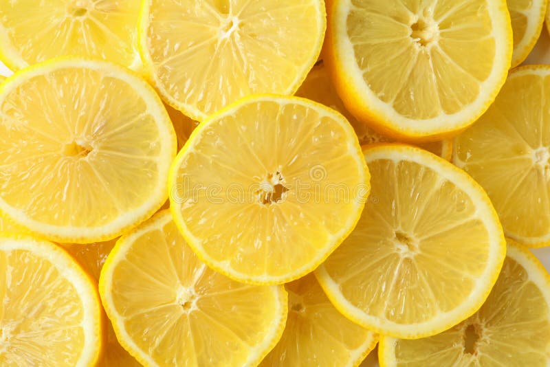 Many fresh lemon slices stock photo. Image of culinary - 151238448