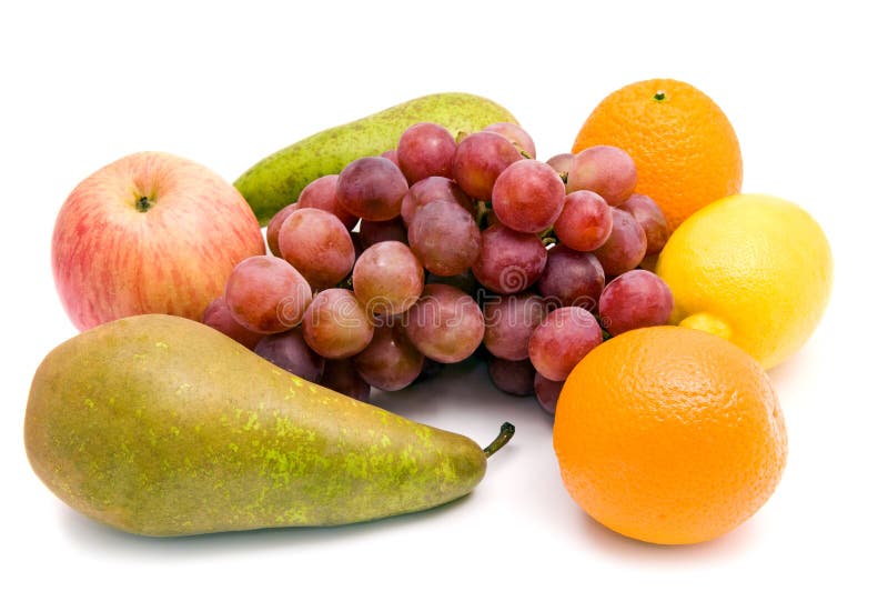 Many fruits stock photo. Image of white, group, isolated - 7440830