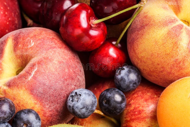 Many Fruits , Large Selection Stock Image - Image of isolated ...