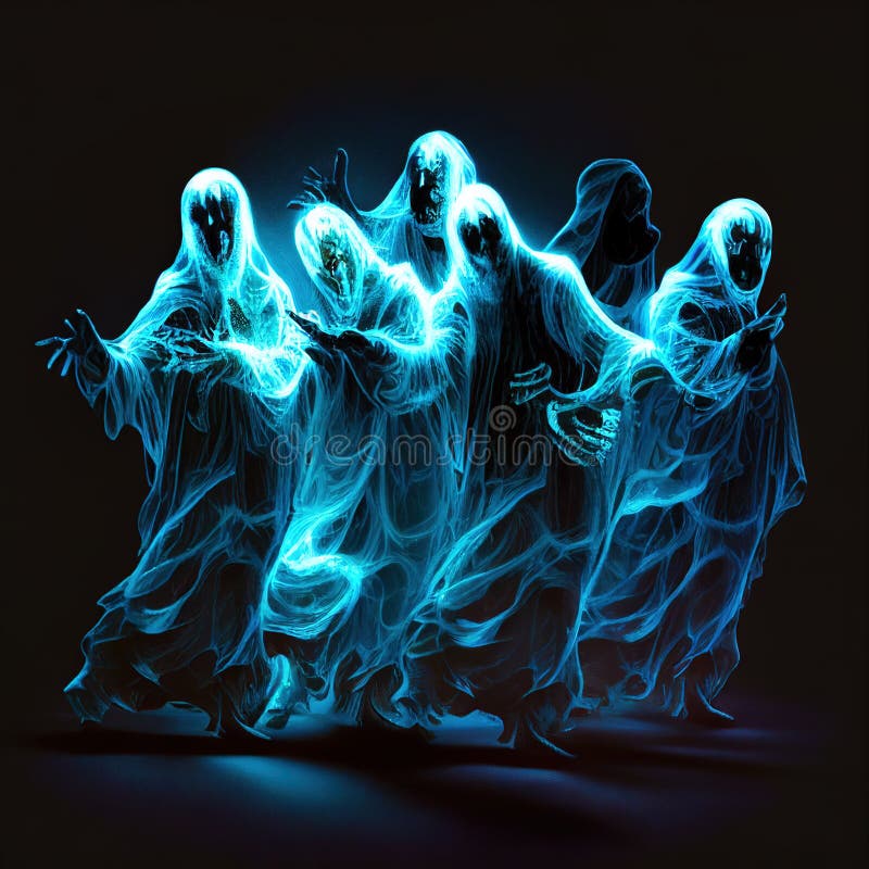 Scary Ghost Dancing Alone Hovering Dreamy Surreal Cinema Generative AI ...