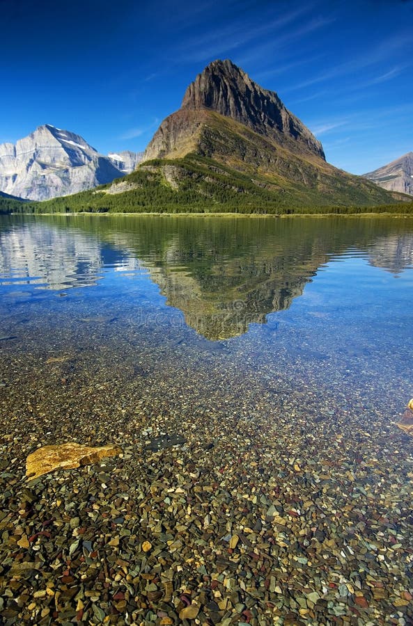 Many Glacier 1 stock image. Image of granite, adventure - 10122157