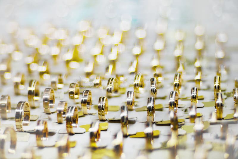 Many golden rings stock image. Image of matrimony, divorce - 85071243