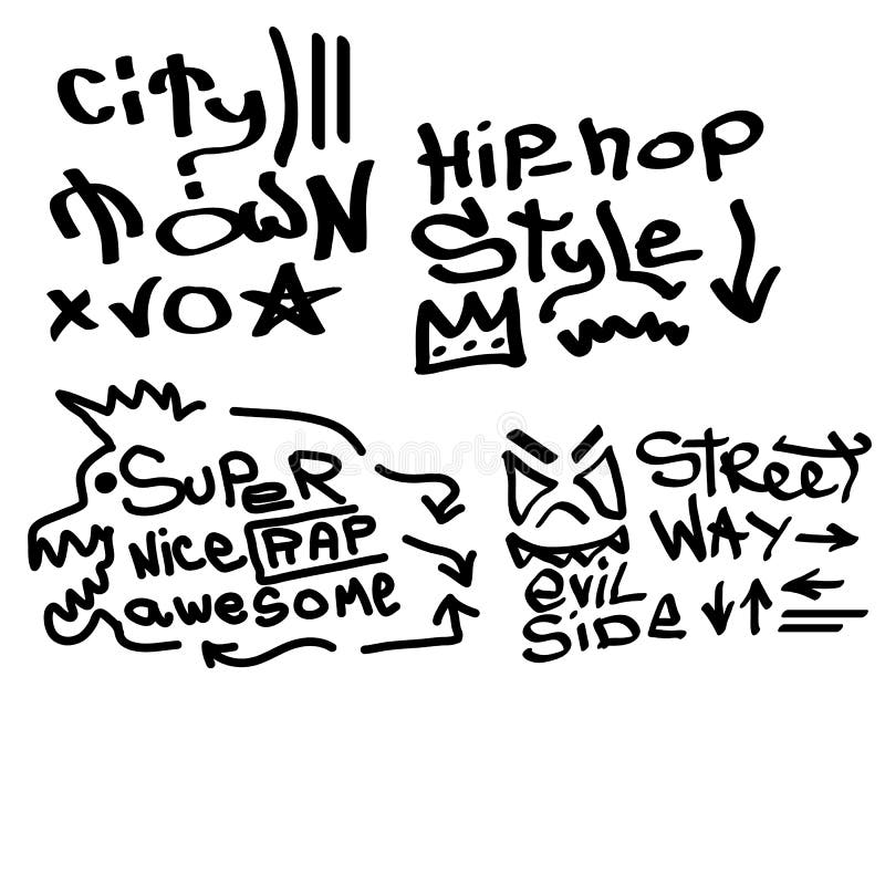 Graffiti Tags Marker Font. Street Art Lettering Designer, Urban ...