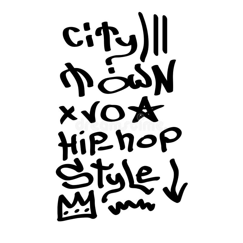 Graffiti Tags Marker Font. Street Art Lettering Designer, Urban ...