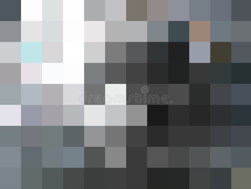 Many Grey and Black Pixel Squares, Gives the Impression of Light ...