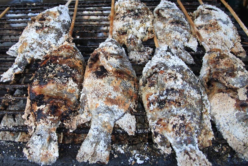 Many Grilled Snakehead Fish Stock Image - Image of food, dinner: 27489465