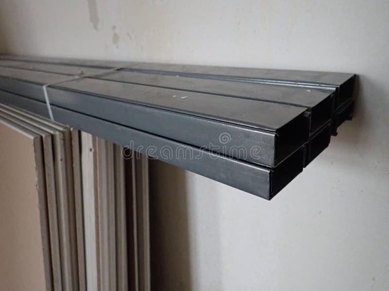 Many Gypsum Boards Prepared on a Building Site Stock Photo - Image of ...